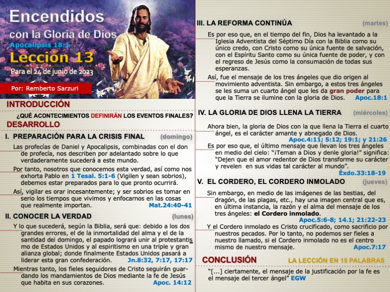 Resumen Lección de Escuela Sabática - PRIMER Trimestre 2026 - PowerPoint y PDF